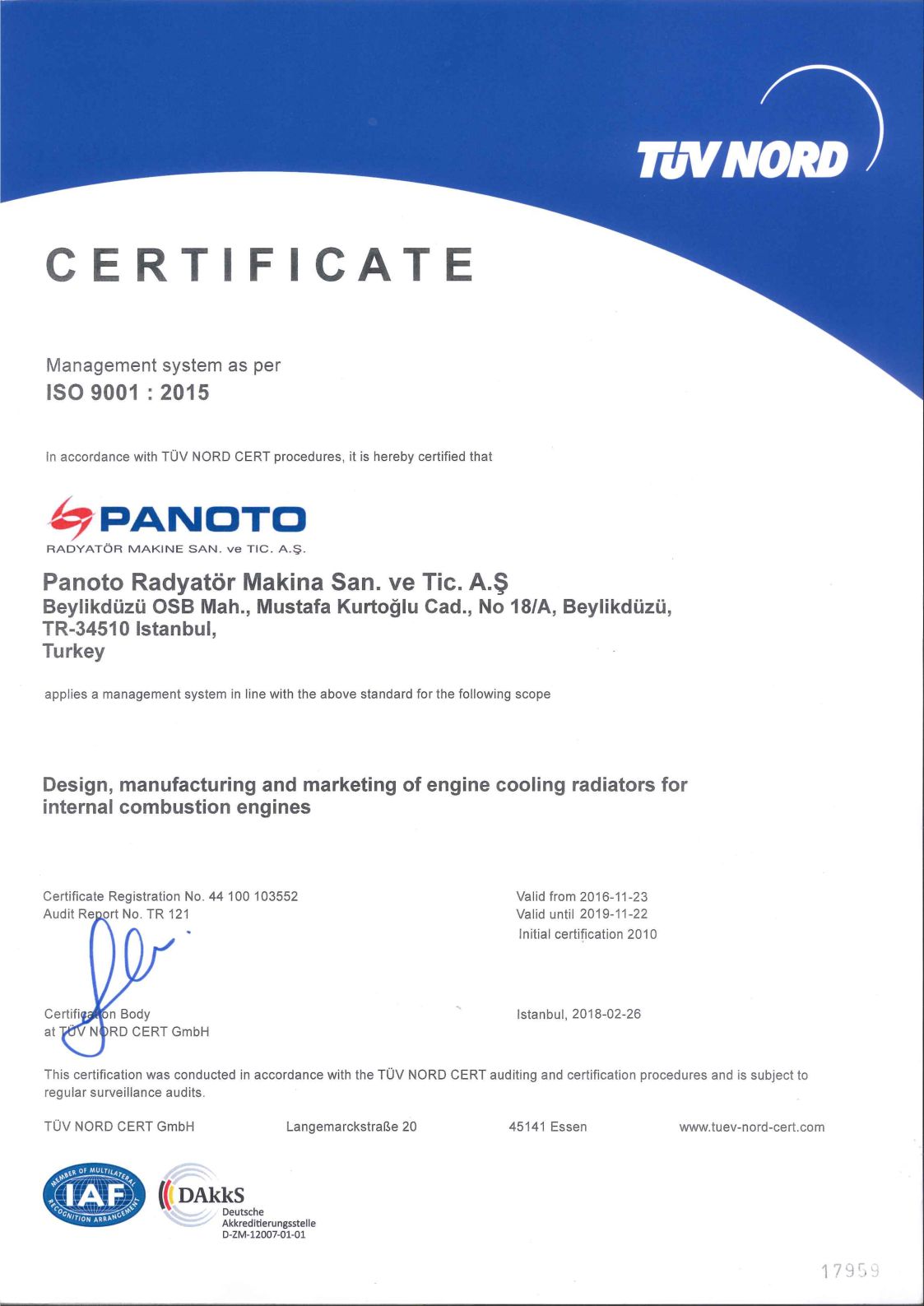 Panoto Radiator Corporate
